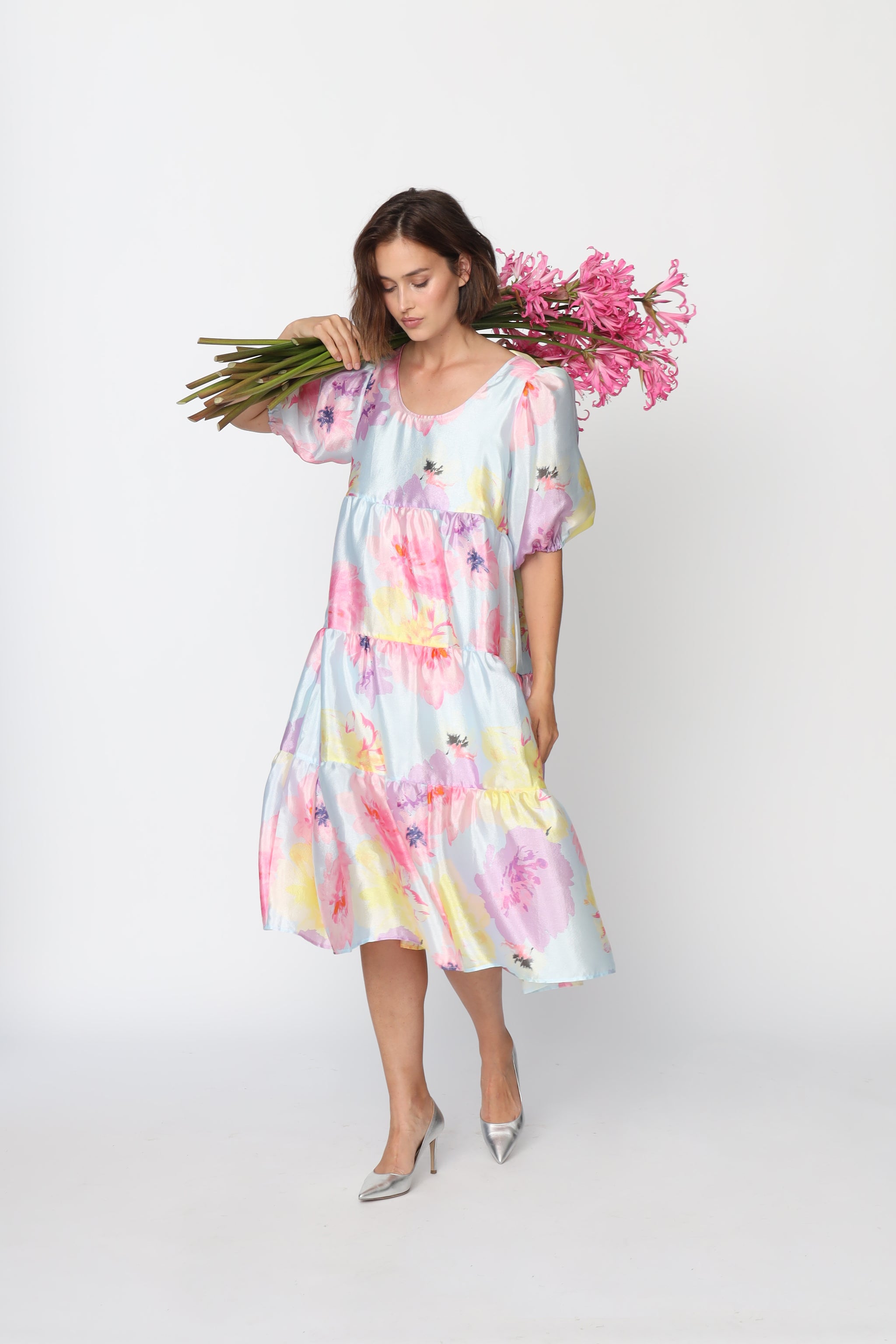 Lyra Dress - Pale Peony